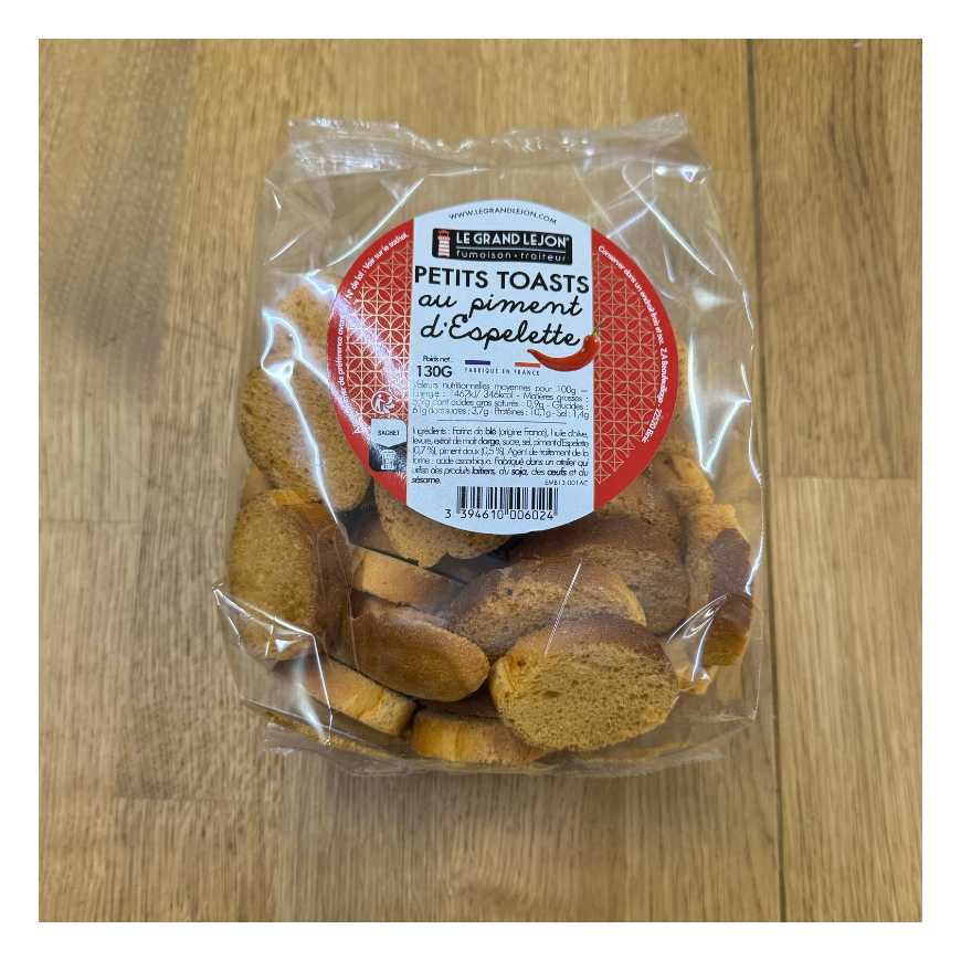 Petits toasts au piment d'Espelette - 130 g